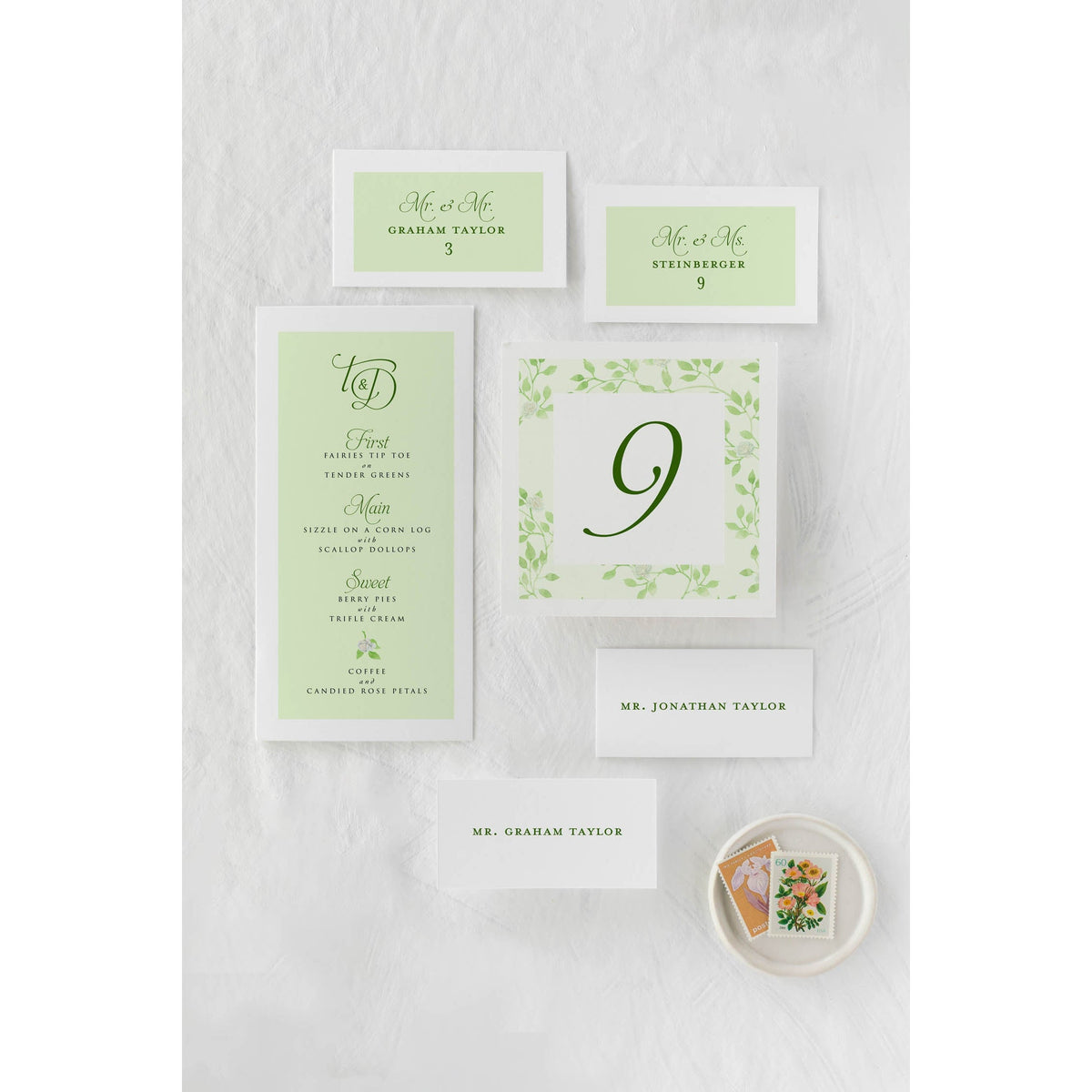 Semi-Bespoke Menu — Bespoke Designs